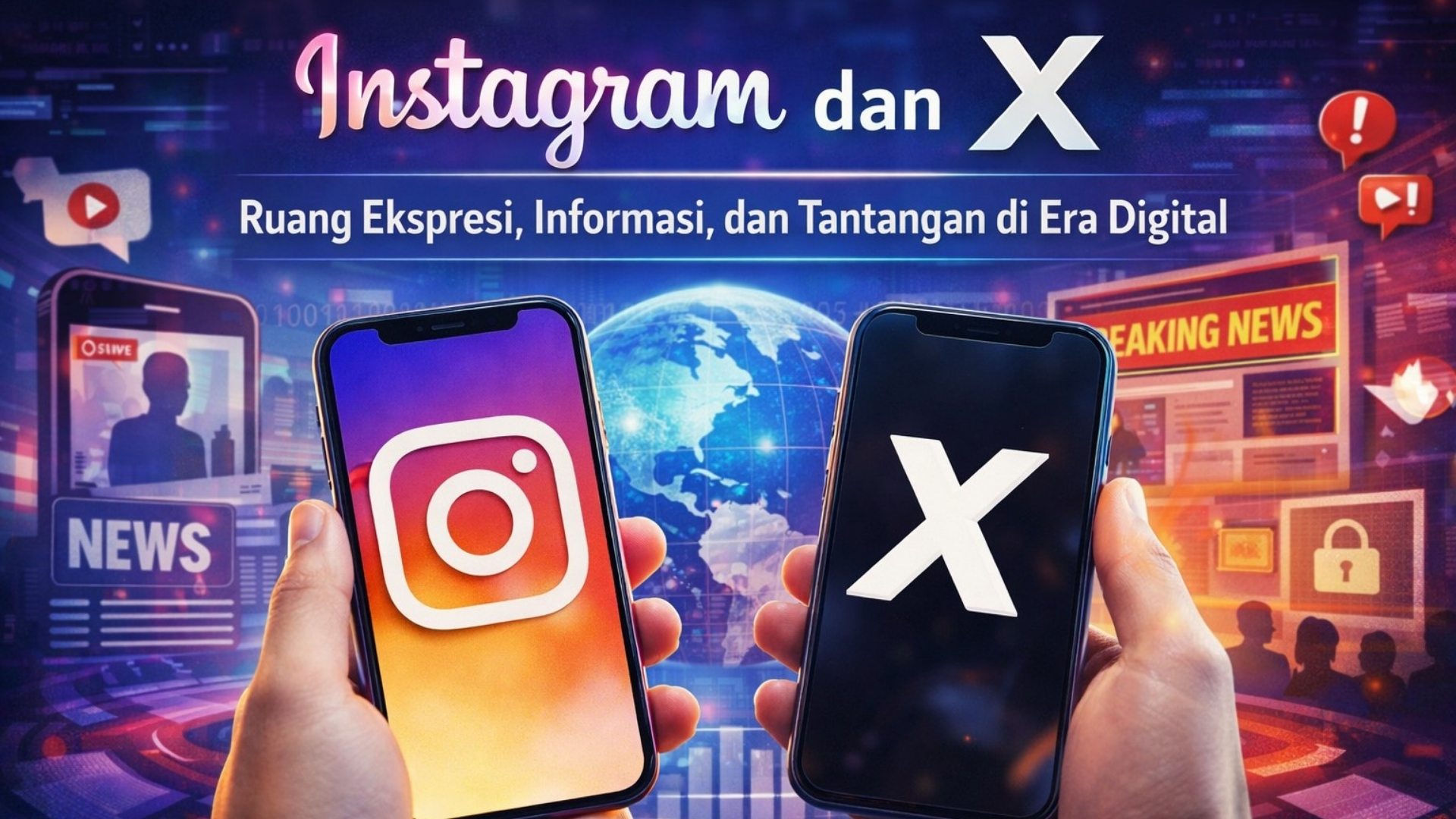 Instagram dan X: Ruang Ekspresi, Informasi, dan Tantangan di Era Digital