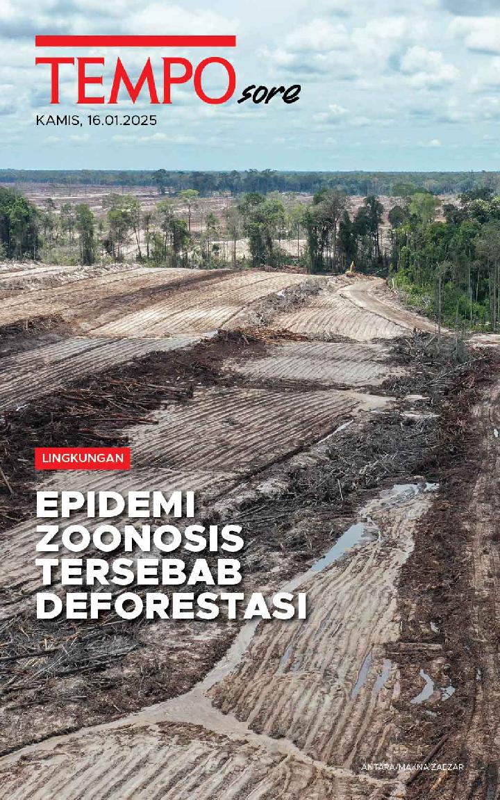 Edisi harian Tempo Epidemi Zoonosis Akibat Deforestasi, 16 Januari 2025 | tempo.co