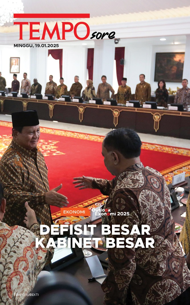 Edisi harian Tempo Kabinet Besar Prabowo Membuat Defisit APBN Bertambah ...
